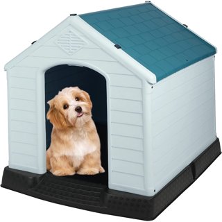 Devoko Large Plastic Dog House Indoor and Outdoor Waterproof and ...