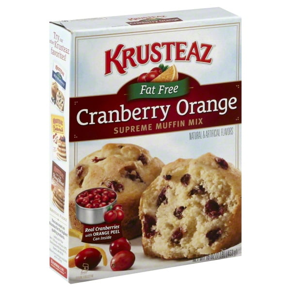 Krusteaz Fat Free Cranberry Orange Muffin Mix, 17.5 Oz - Walmart.com