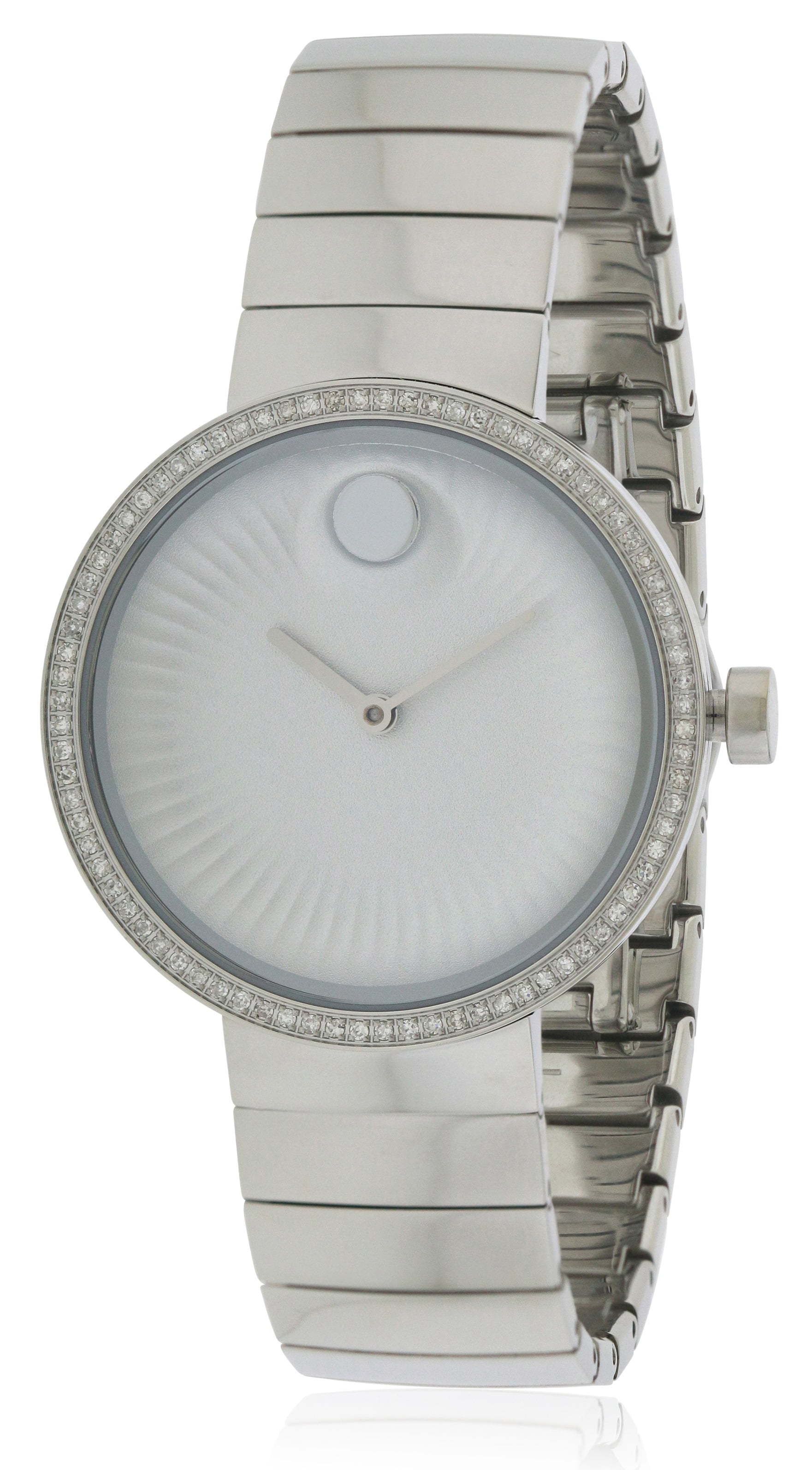 Movado - Movado Women's Diamond 34mm Steel Bracelet Case Sapphire ...