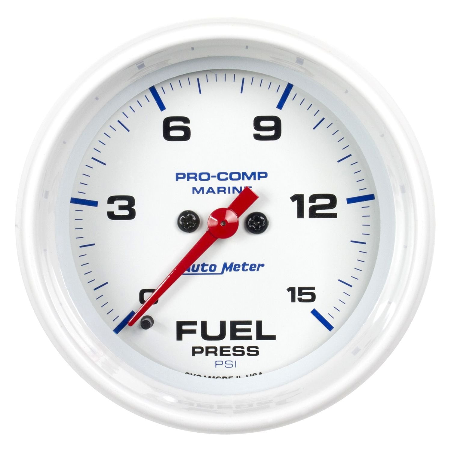 Auto Meter 200848 - Marine 2.06" White In-Dash Mount Electric Fuel ...