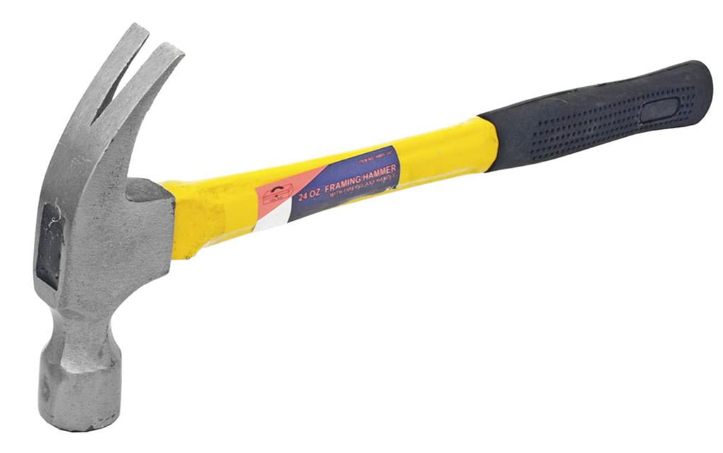 "TarrKenn 24-oz Fiberglass Handle Framing Hammer" - Walmart.com