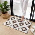 Doormat Bathroom Rugs 24x35in, Brown Aztec Ethnic Style Non Slip Door ...
