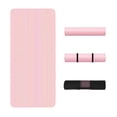 2 Pcs Yoga Mat 72 x 24 Inch 0.39 Inch Extra Thick, High Density Anti ...
