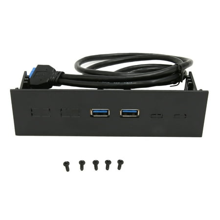 5.25in Front Panel, Usb 3.0 To 19 Pins 2 Ports 5Gbps High Speed Sturdy Metal Construction USB ...