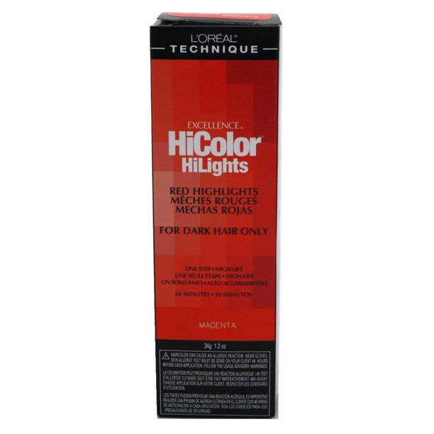 Loreal Excel Hicolor Hilights Magenta 1.2Oz (6 Pack) - Walmart.com