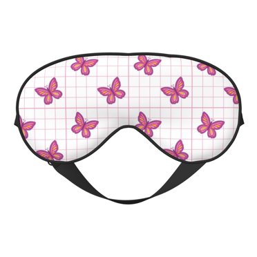 Eye Sleep Mask for Women Men - Strawberries And Cow Skin Adjustable ...