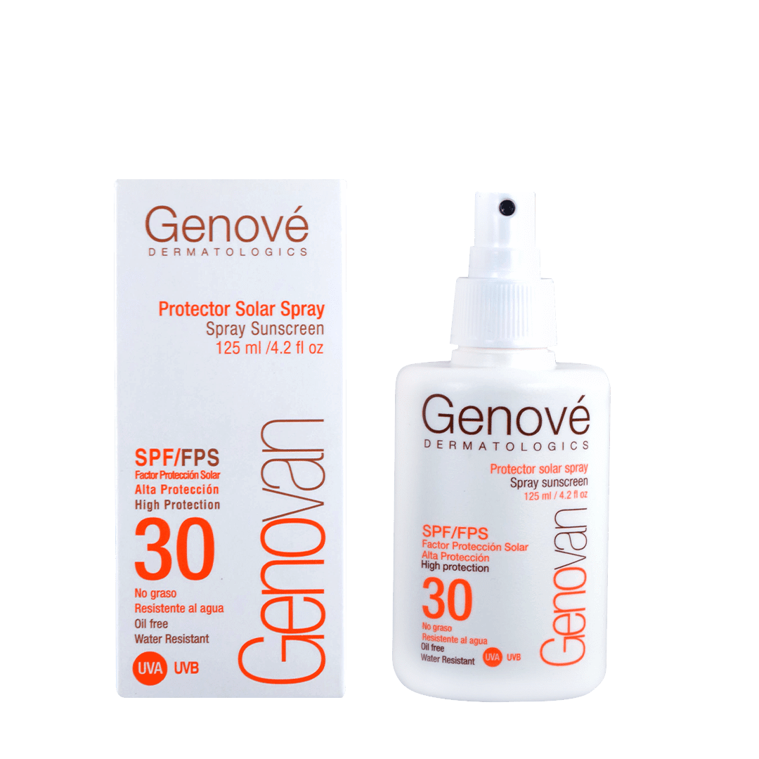 GENOVAN GENOVE Genovan Protector Solar SPRAY SPF 30 UVA/UVB C/125 ML | Bodega Aurrera en línea