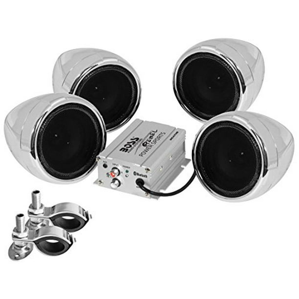 BOSS Audio MC470B Speaker/Amplifier Sound System, Weatherproof Speakers ...