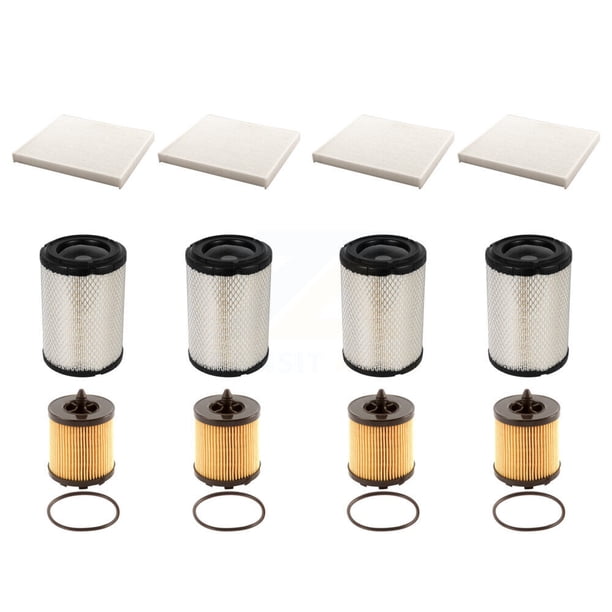 PUR 4X Air + 4X Cabin + 4X Engine Cartridge Oil Filter (12 Total) Kit ...