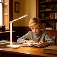 LED Desk Lamp, Plug In Foldable Reading Light, Home Office Study ...