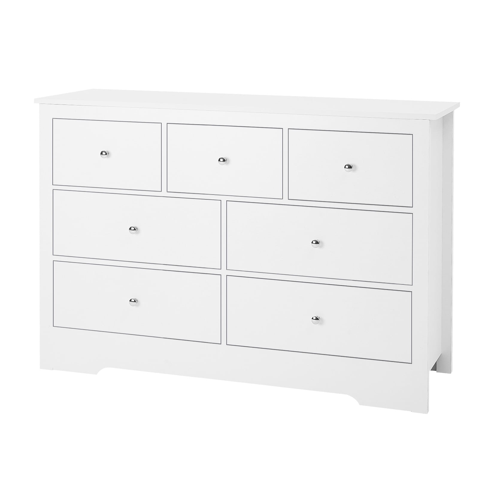 Click here for Kffkff 7 Drawer Dresser  Wooden Chest Of Drawers W... prices