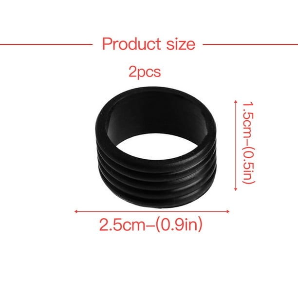 2 Pieces Silicone Tennis Racket Handle Ring Attachments Rackets ...