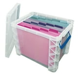 Super Stacker Letter-Size File Storage Box with Secure Lid, Stackable ...