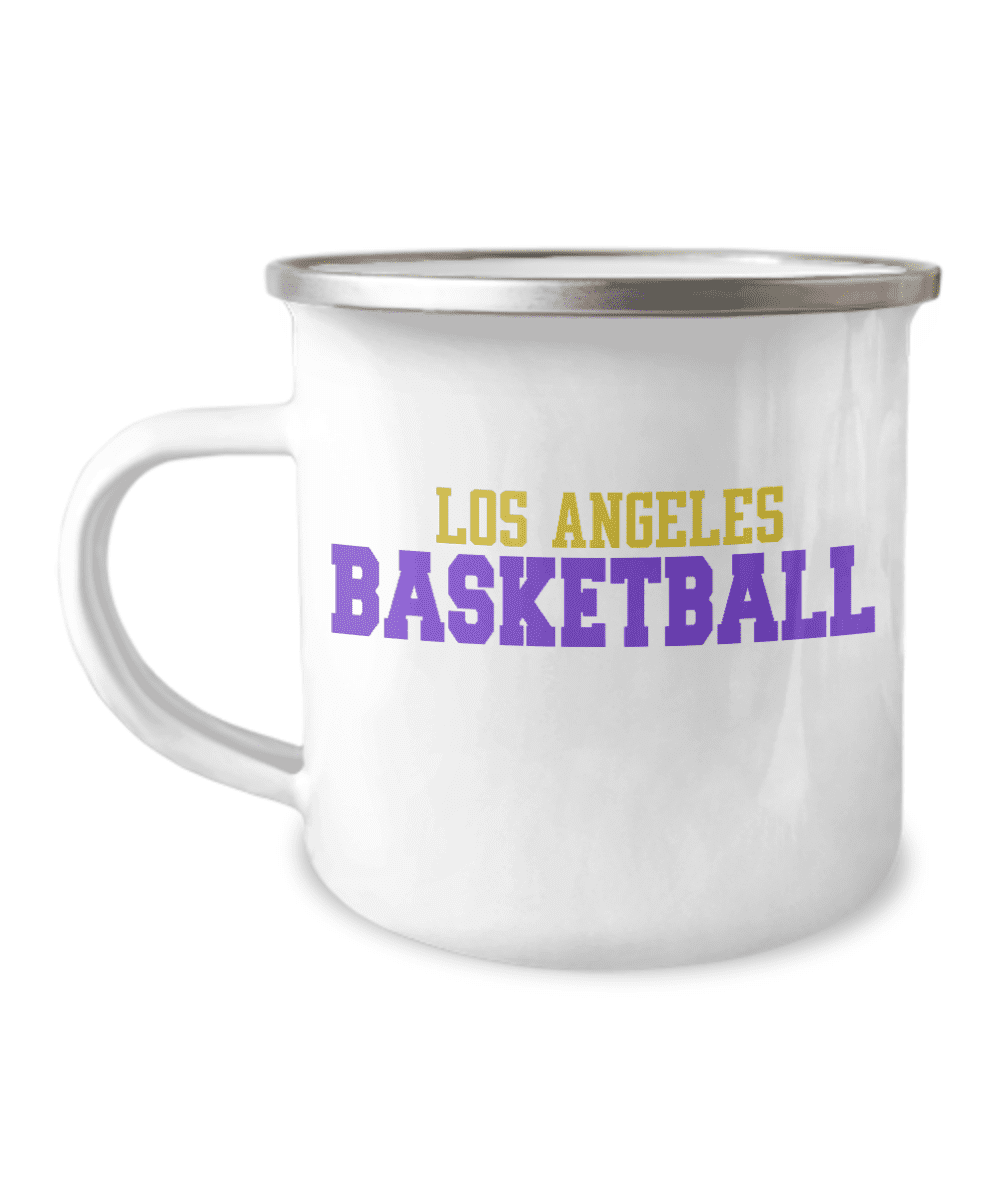 Basketball Player Coffee Mug, Los Angeles Basketball- 12 Oz Stainless ...