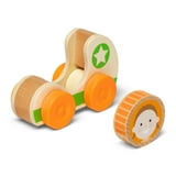 Melissa & Doug GO Tots Wooden Green Star Car (1 Car, 1 Disk) - FSC ...