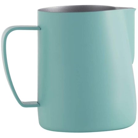 Milk Frothing Pitcher, 12-oz Stainless Steel Froth Pouring Jug, Milk ...