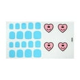 SDJMa Multiple Designs Toe Nail Stickers Full Nail Wraps for Toes Women ...
