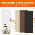 32" x 80" 3-Lite Waterproof White Primed Solid Core Composite MDF Wood ...