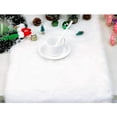 OurWarm Christmas Table Runner, Luxury Snowy White Faux Fur, Winter ...