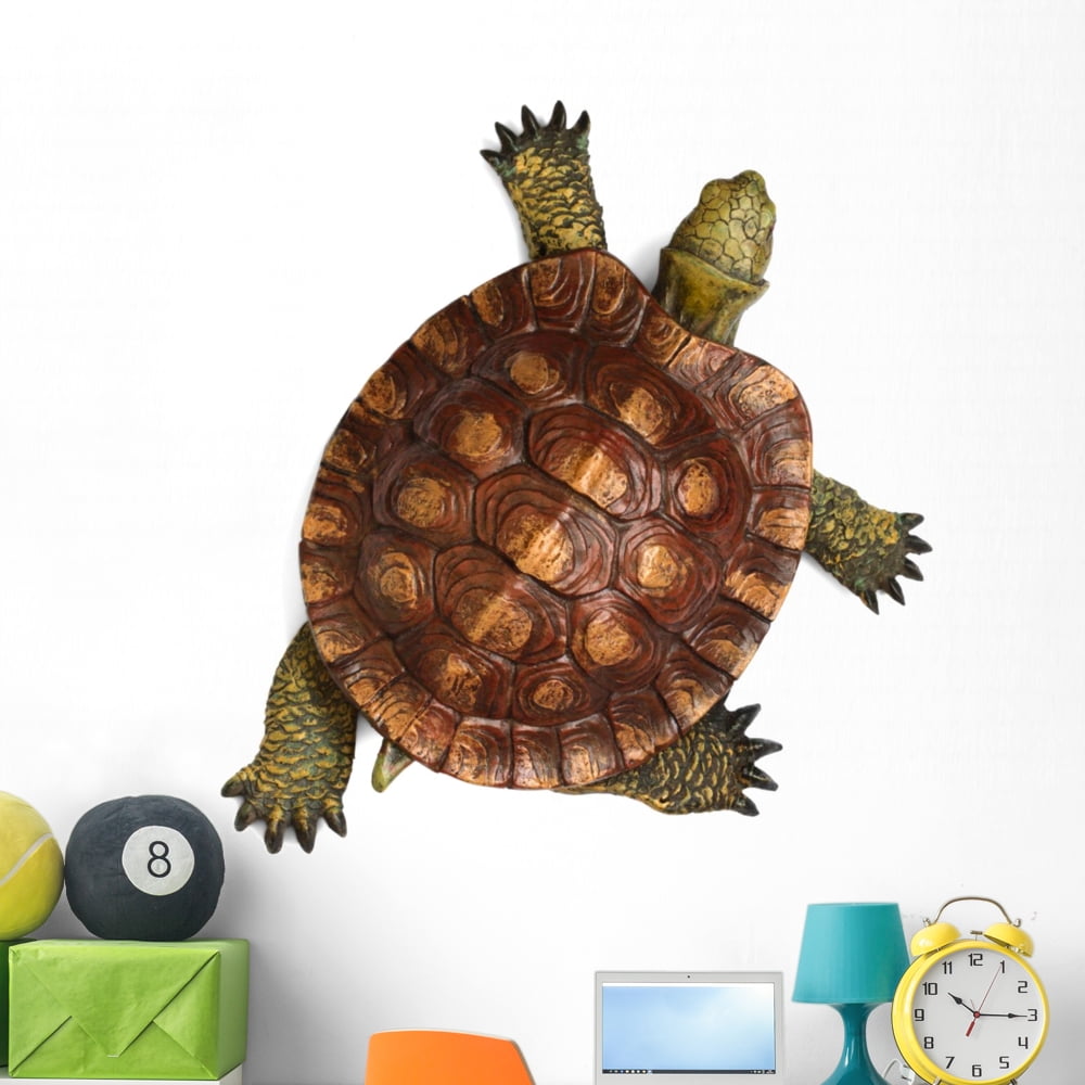 Wooden Turtle Wall Decal Sticker, Wallmonkeys Peel & Stick Vinyl ...