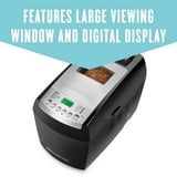 Breadman 2.5lb. Bakery Pro Bread Machine, Black/Stainless Steel ...