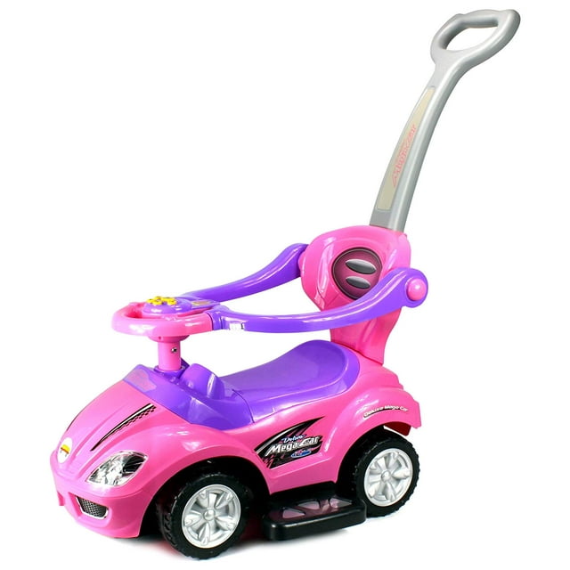 Pink Children's Toy Stroller & Walker Combo with Working Horn ...