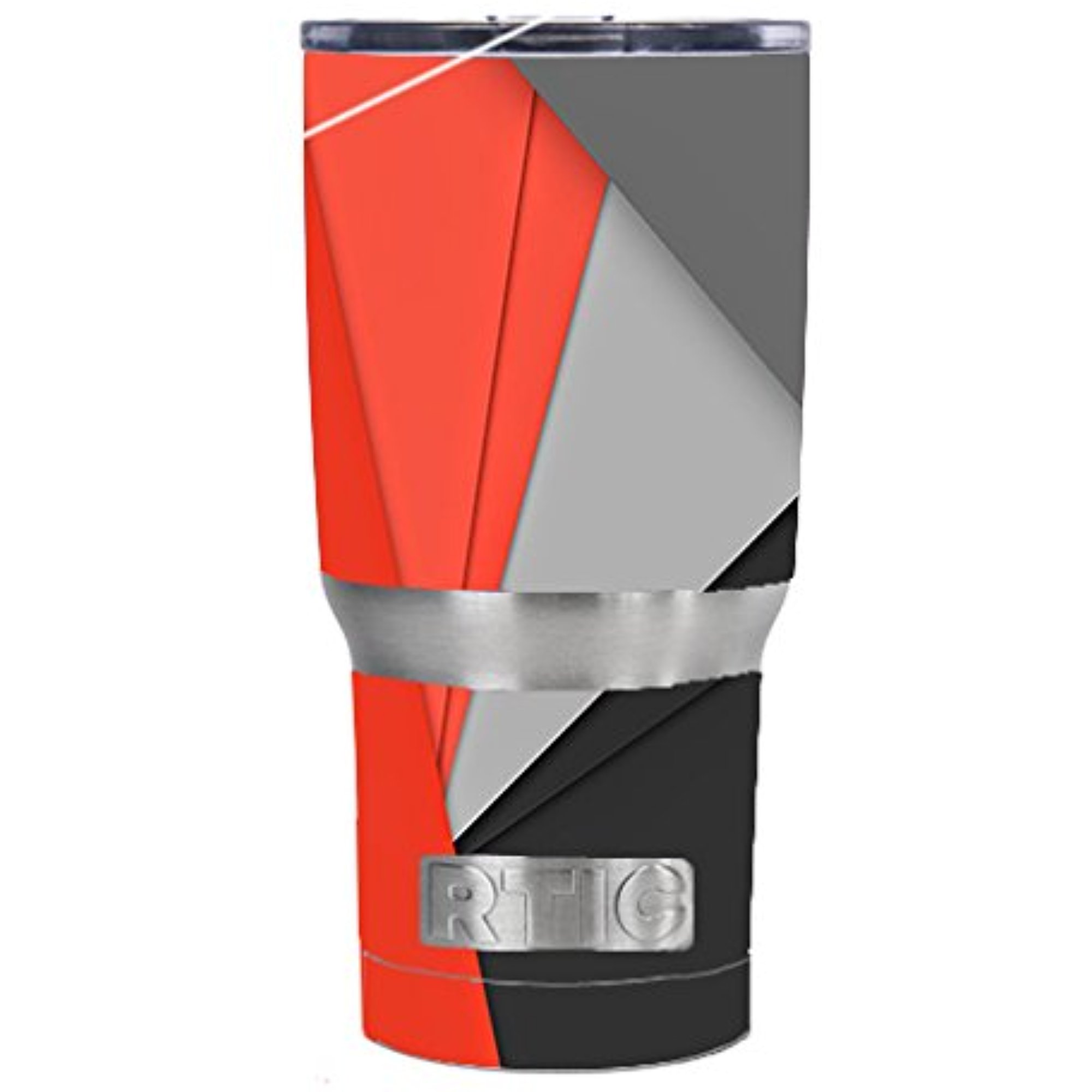 Skin Decal Vinyl Wrap for RTIC 20 oz Tumbler Cup (6-piece kit) stickers ...