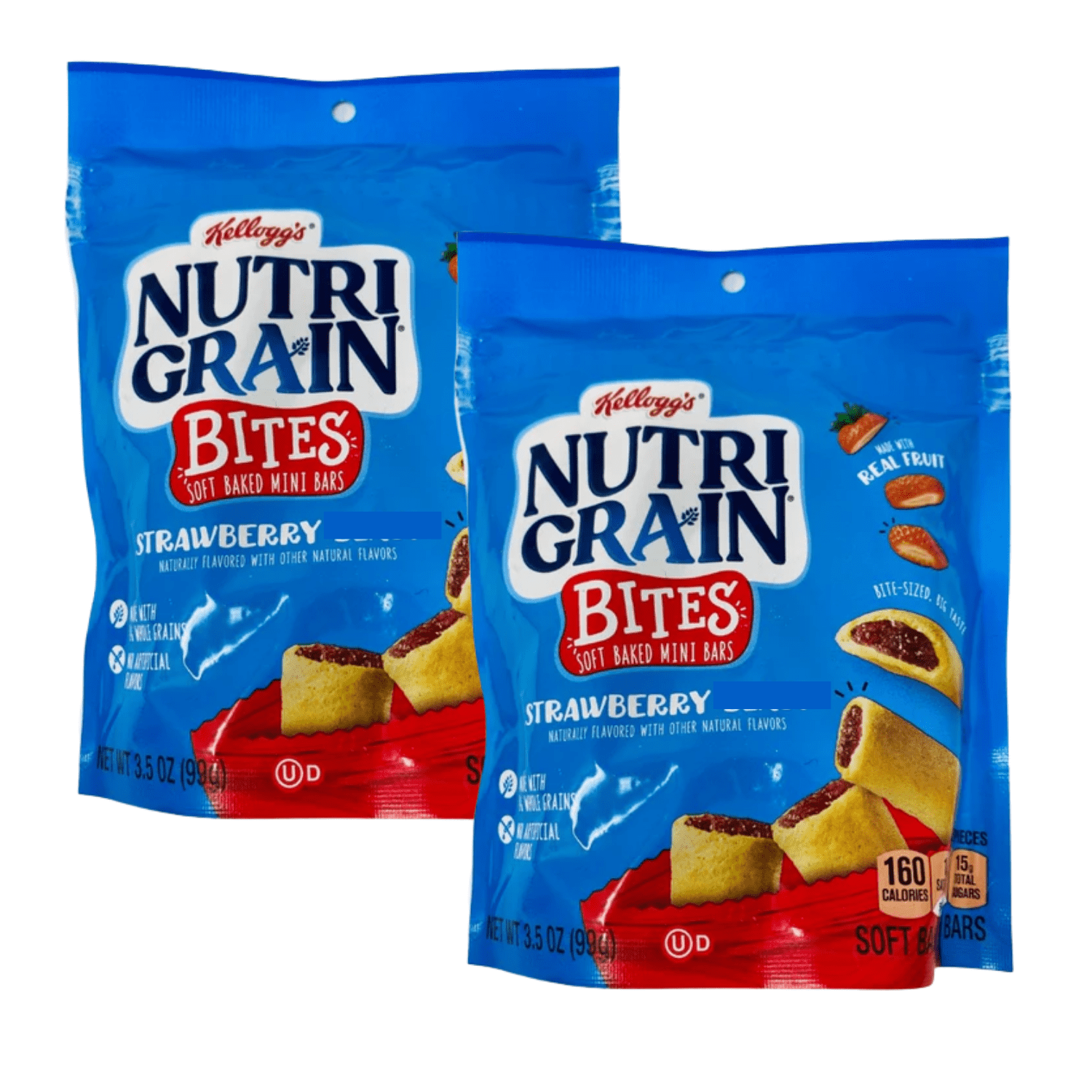 Nutri-Grain Bites Mini Breakfast Bars, Strawberry, Soft Baked Mini Bars ...