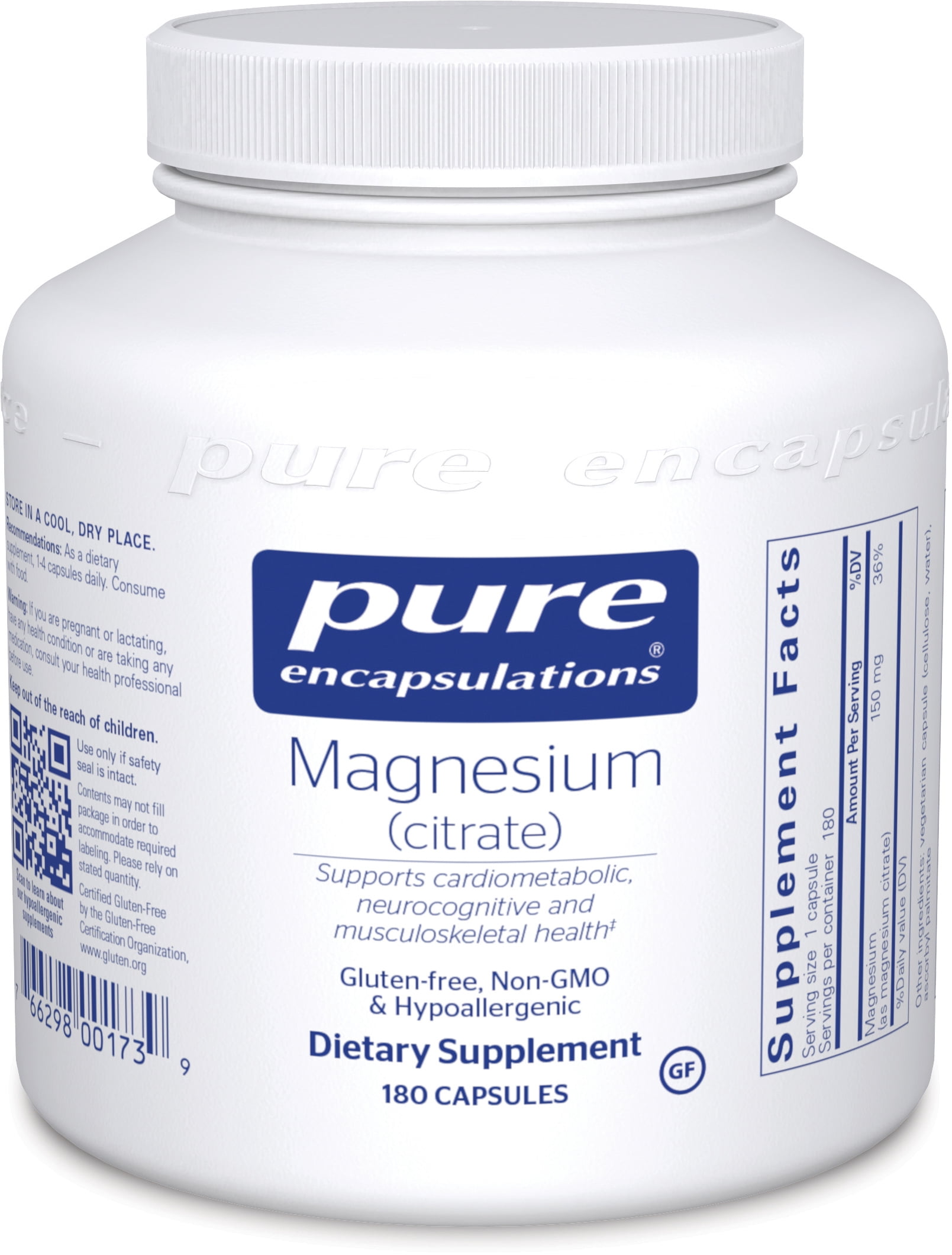 Pure Encapsulations Magnesium Citrate Supplement For Constipation Pure Encapsulations Magnesium Citrate Supplement For Constipation