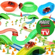 As Seen on TV Magic Tracks Glow in the Dark Flex Racetrack with 2 Race ...