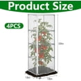4 Pcs Garden Bird Netting for Square Plant Cage, 59" x 18" x 18" Tomato ...