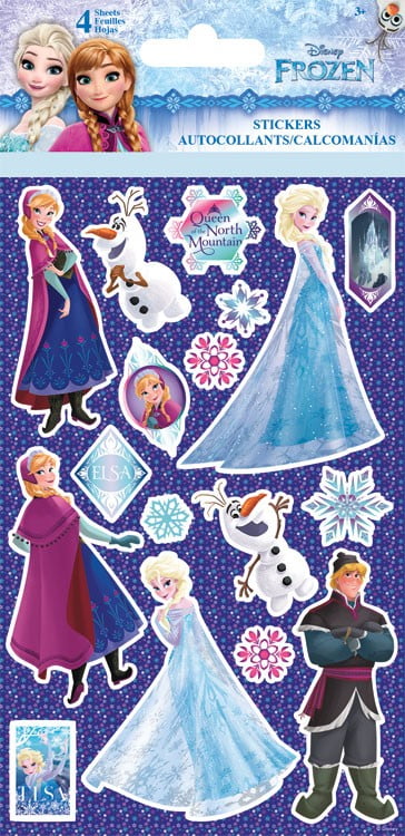 Standard Stickers 4 sheet - Disney Frozen - Elsa - Stationery New ...