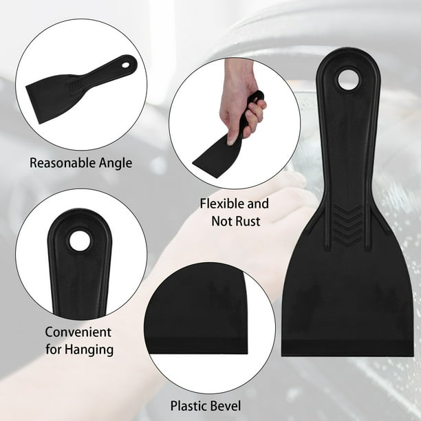 kurtrusly 5 Pieces Plastic Putty Knife Set Flexible Paint Scrapers Tool ...