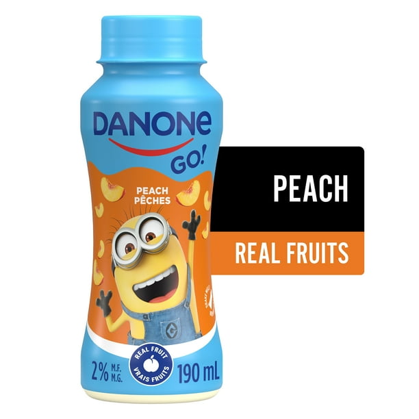 Danone Go! Peach, Yogurt Drink, 190 mL - Walmart.ca