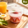 8oz Plastic Dessert Cups with Lids and Spoons, Clear Yogurt Parfait ...