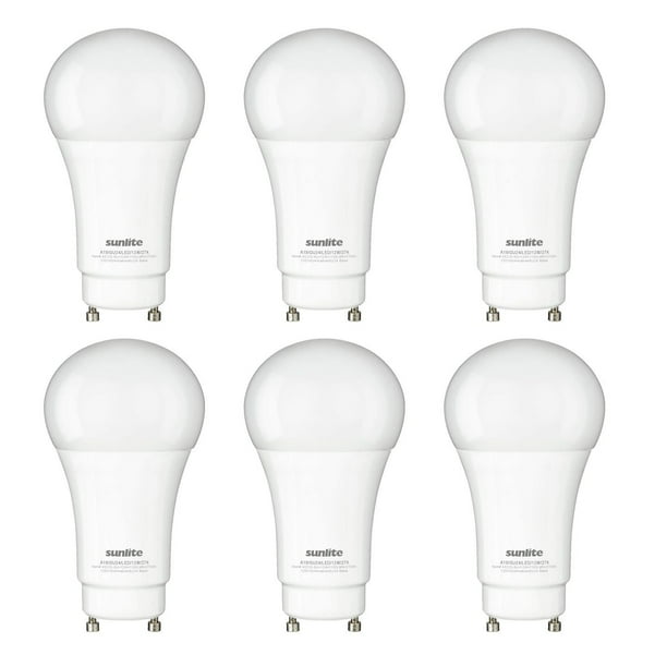 Sunlite LED A19 Light Bulb, 12 Watts (75W Equivalent), GU24 Twist and ...