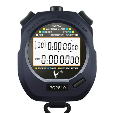 Stopwatch Professional Timer 3 RAW 30 Lap Memory with Digital Extra ...