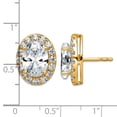 14k Solid Yellow Gold 7 3/8ct Lab Grown Diamond VS+ F+ Oval Halo ...