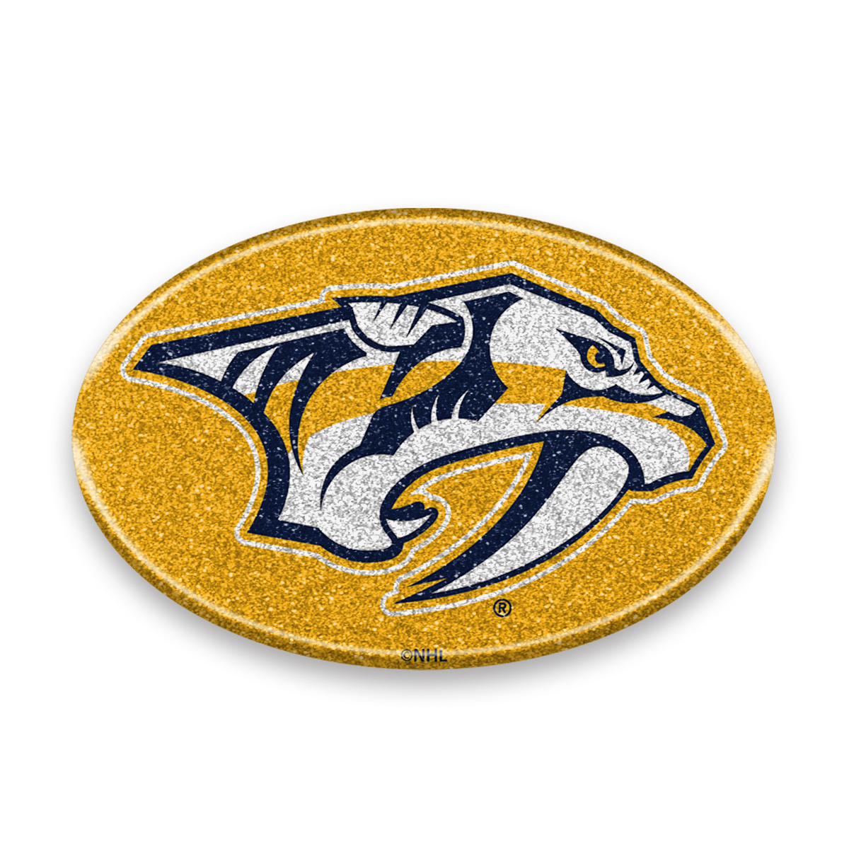 Nashville Predators Auto Emblem - Oval Color Bling - Walmart.com