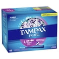 Tampax Pearl Tampons Ultra Absorbency with LeakGuard Braid, 45 Count ...