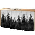 Black Mist Forest Cabinet Curtains for Shelves, Retro Country ...