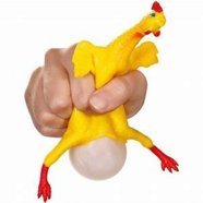Animolds Hug Me, Loud Rubber Large Squeak, Giant Scream Chicken Toy ...