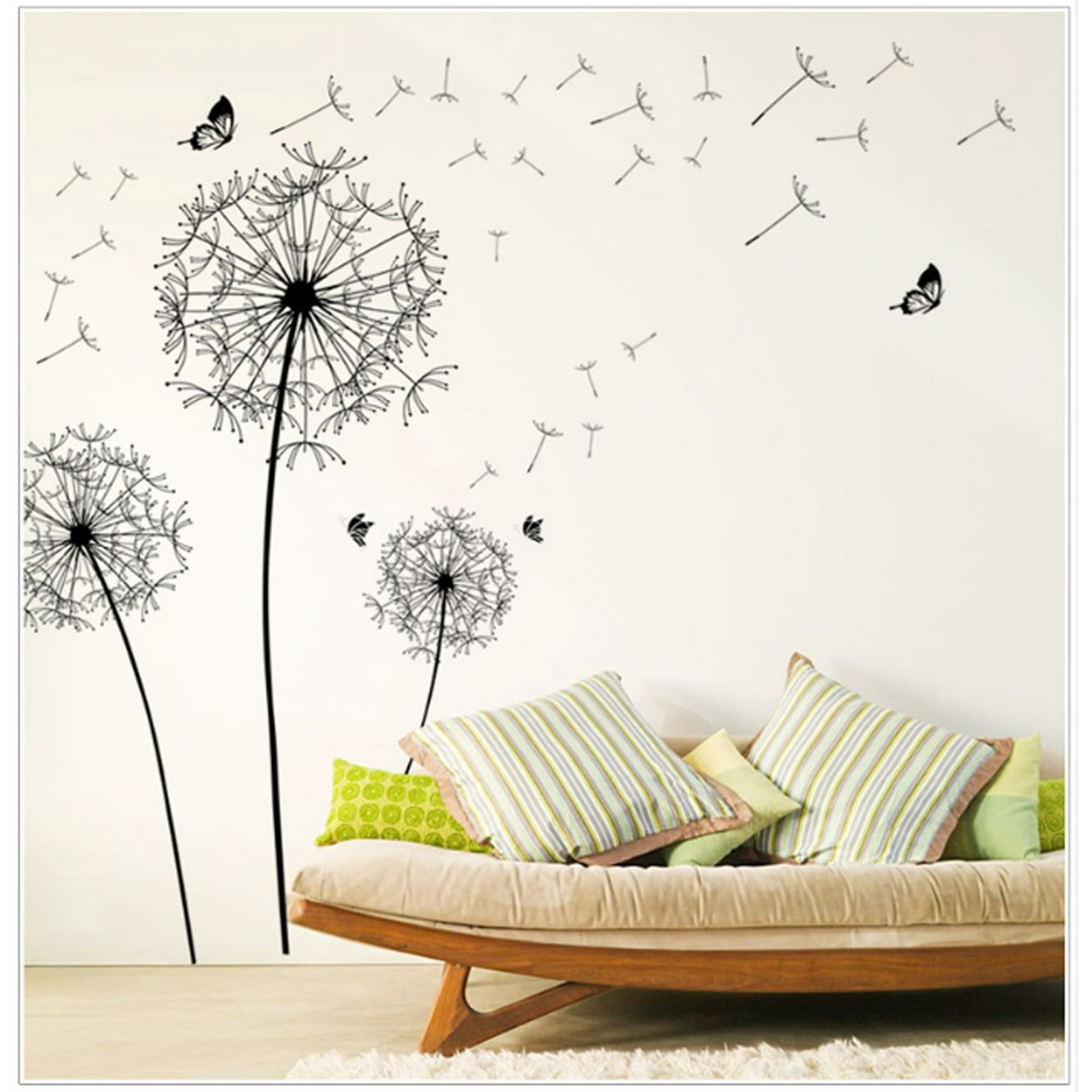 Click here for Openpig Wall Stickers Black Dandelion Flower Wall... prices