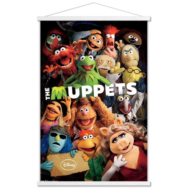 Disney The Muppets - One Sheet Wall Poster with Wooden Magnetic Frame ...