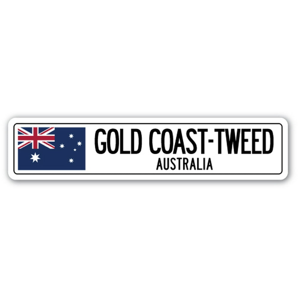 GOLD COAST-TWEED, AUSTRALIA Aluminum Street Sign Or Decal Australian ...