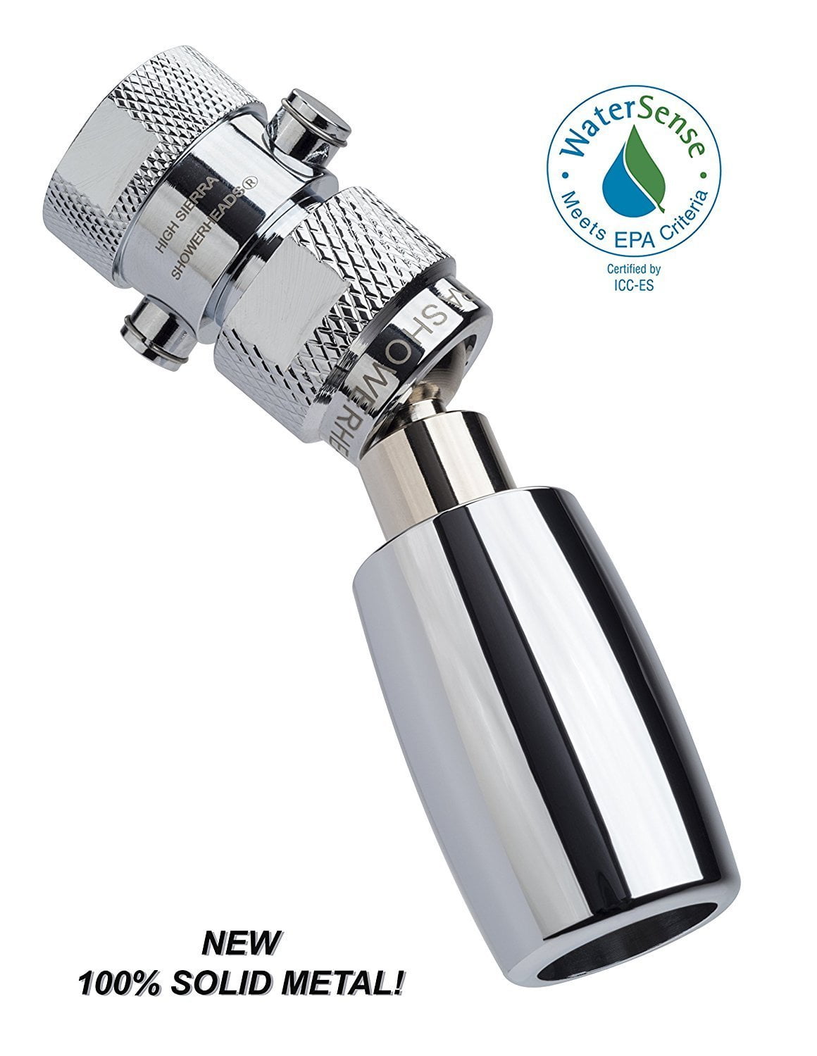 High Sierra Showerheads® Solid Metal 1 5 Gpm Low Flow Shower Head With