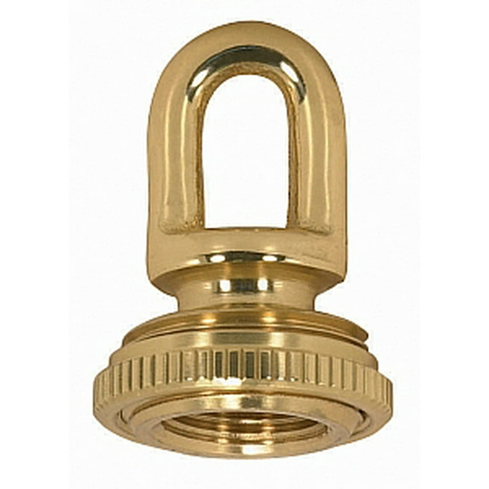 Satco 3/8 IP Cast Brass Screw Collar Loop with Ring 3/8 IP Fits 1in ...