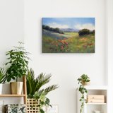 Free Shipping! Masterpiece Art Gallery Poppies with Green Meadow by ...