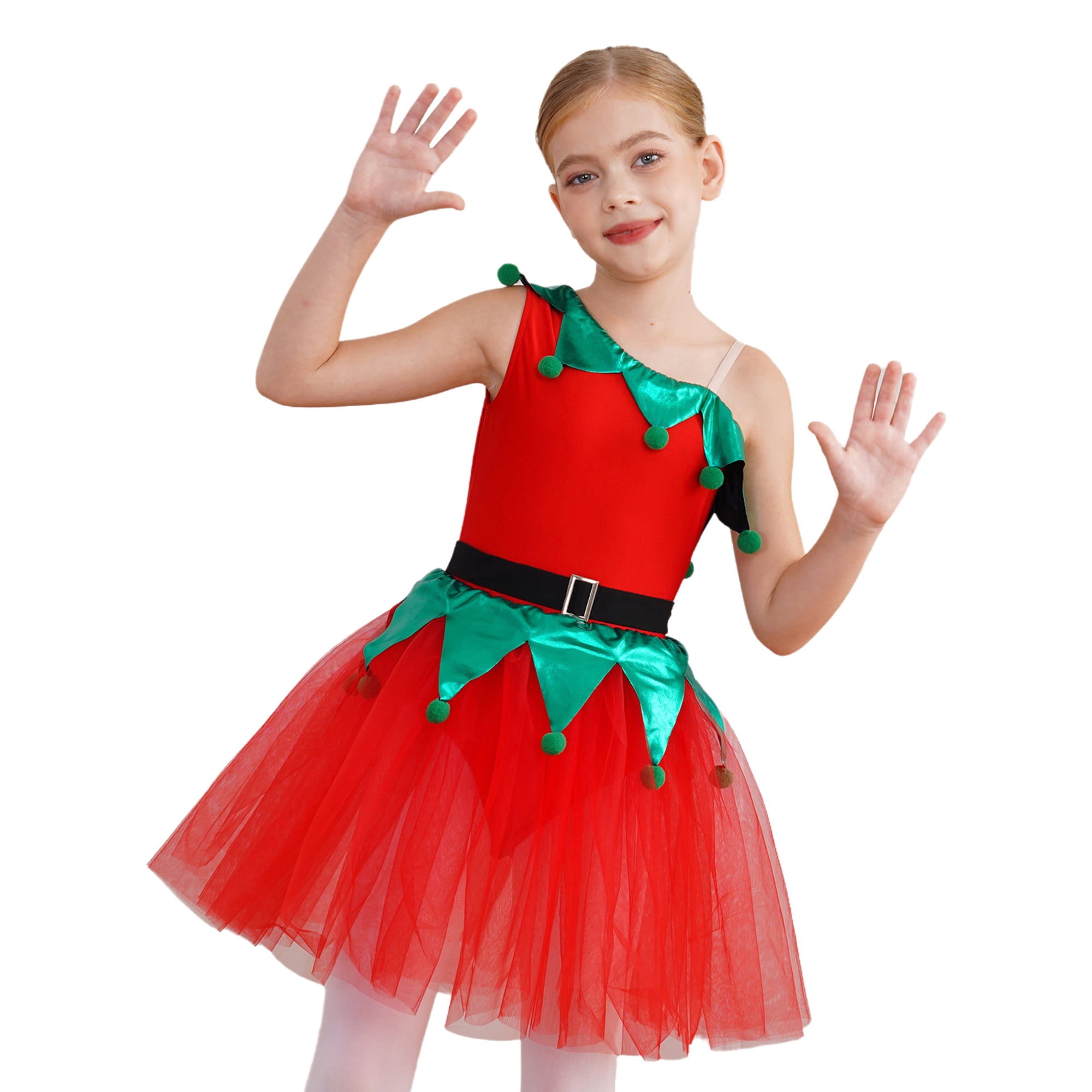 Click here for Yizyif Kids Girls Christmas Elf Costume Xmas Holid... prices