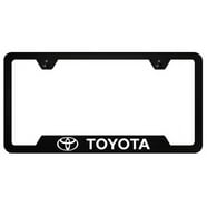 Auto Gold TOYCB Chrome On Black License Logo Plate, Toyota - Walmart.com